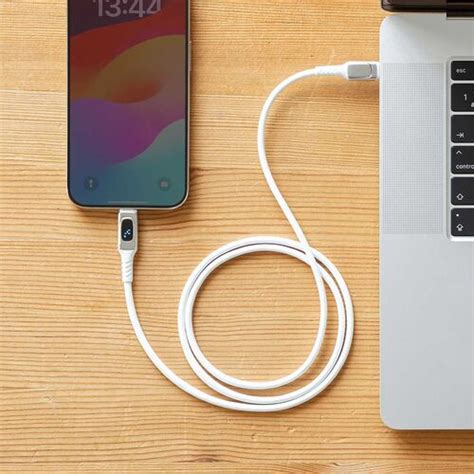 Pd電力表示機能付き Usb Type Cケーブル（usb Pd100w対応・e Marker搭載・1m・やわらかシリコンケーブル・usb2 0・充電・データ転送・スマホ タブレット・ホワイト