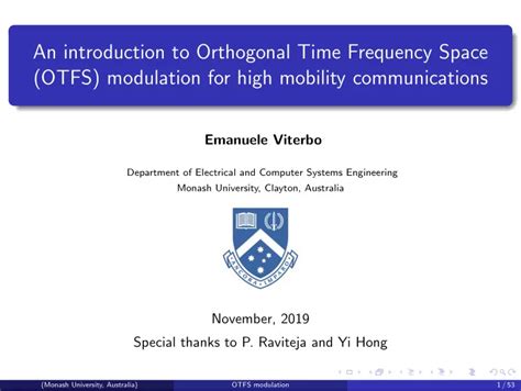 [ppt] An Introduction To Orthogonal Time Frequency Space Otfs Modulation Powerpoint