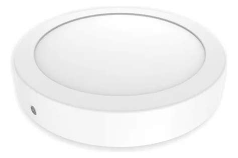 Panel Led De Aplicar Redondo Silverlight 6w Calido 220v Color Blanco