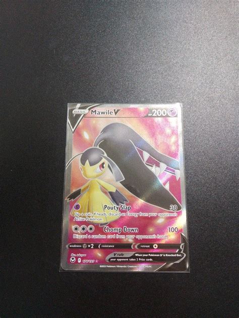 Pokemon Tcg Mawile V Full Art Ultra Rare Ss12 Silver Tempest Hobbies