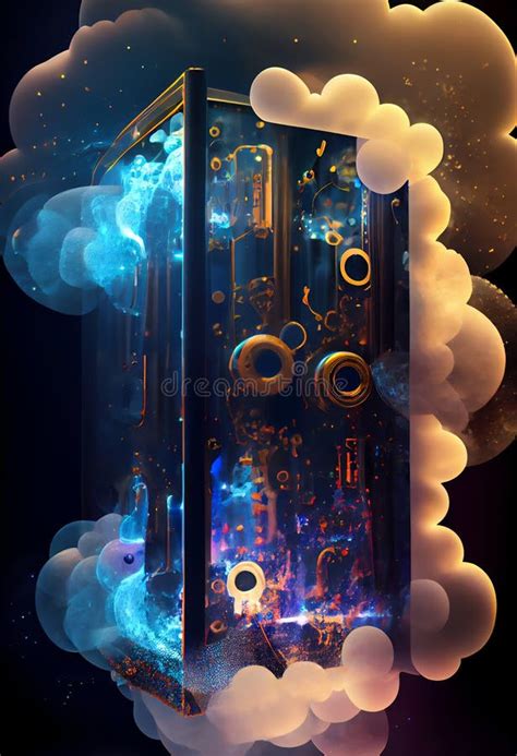 Quantum Computer Core Concept Stock Illustration Illustration Of