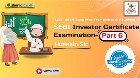 Sebi Nism Exam Prep From Basics To Advanced Part 5 By Hussain Sir