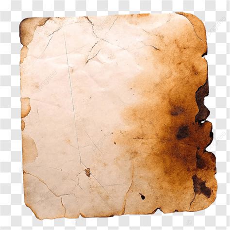 Old Weathered Paper Texture Burnt Paper Texture Vintage Parchment Scorched Edges Png
