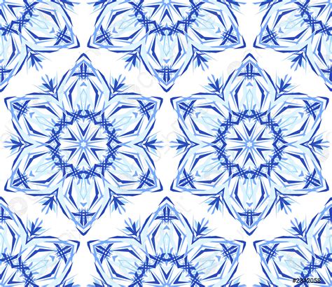 Light Blue Pattern Floral