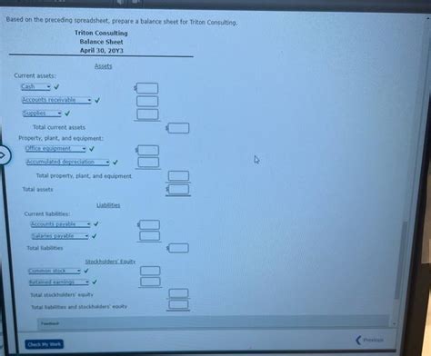 Solved Financial Statements From The End Of Period