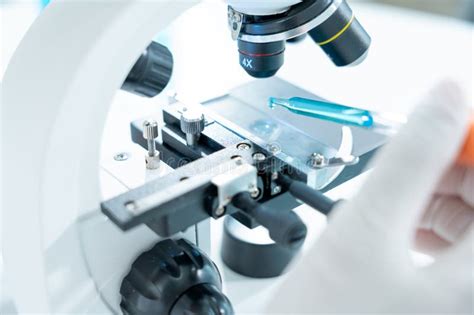 Scientist Analyze Biochemical Samples In Advanced Scientific Laboratory