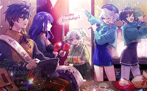 Raiden Shogun Furina Zhongli Nahida And Venti Genshin Impact Drawn By Pokira Danbooru