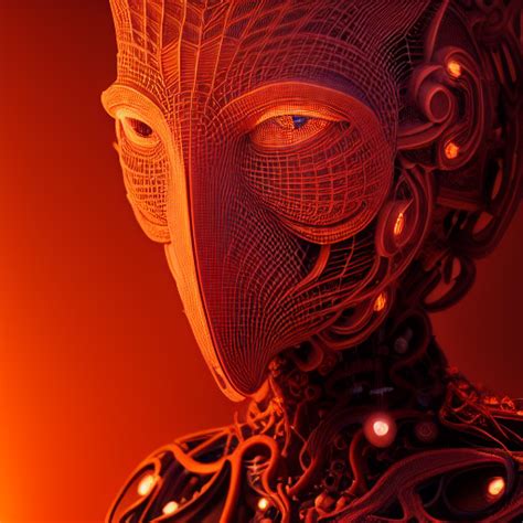 Stabilityaistable Diffusion · Coral Face Mask Humanoid
