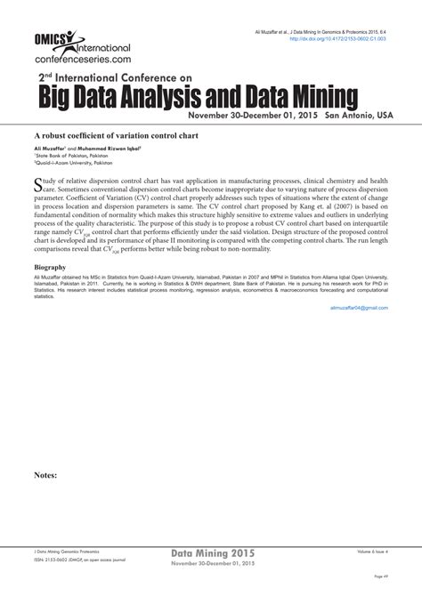 Pdf A Robust Coefficient Of Variation Control Chart