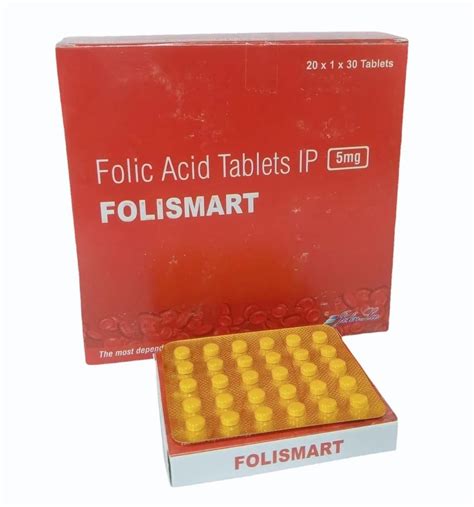 Folic Acid Tablet 5 Mg At ₹ 30stripe In Mumbai Id 2854346131030