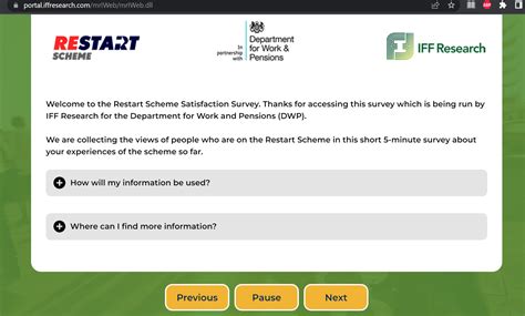 Restart Scheme Survey Highly Dissatisfied R Dwphelp