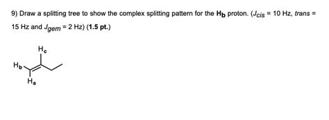 Solved Draw A Splitting Tree To Show The Complex Splitting Pattern For