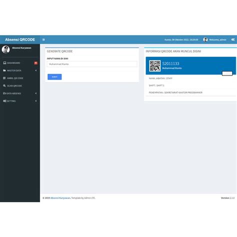 Jual Aplikasi Absensi Karyawan Dengan Qr Code Berbasis Web Shopee