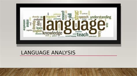 Language Analysis Practice Powerpoint Teaching Resources