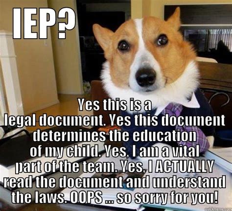 Elaine Actually Reads The Iep Quickmeme