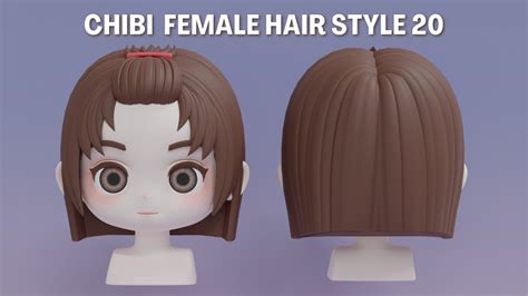 Artstation Chibi Female Hair Style 20 Resources