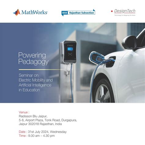Designtech Systems On Linkedin Mathworks Jaipur Seminar Ev Ai