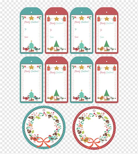 크리스마스 라벨 종이 선물 산타 클로스 무료 태그 휴일 상표 스티커 Png Pngwing