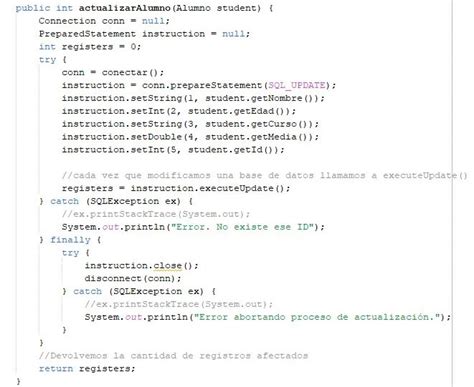 Excepción Al Actualizar Registros En Servidor Sql A Través De Jdbc En
