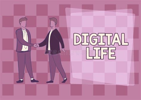 Writing Displaying Text Digital Life Internet Concept Living In A