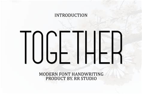 Together Regular Font Xfontspro