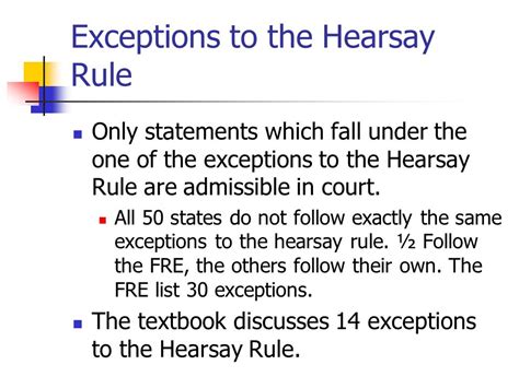 Hearsay And Its Exceptions Ppt Download