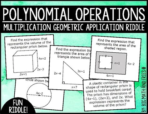 Polynomial Operations With Geometric Applications A 10b By Big Math