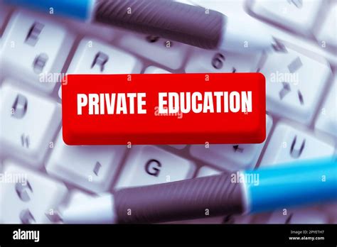 handwriting text private education internet concept belonging for use