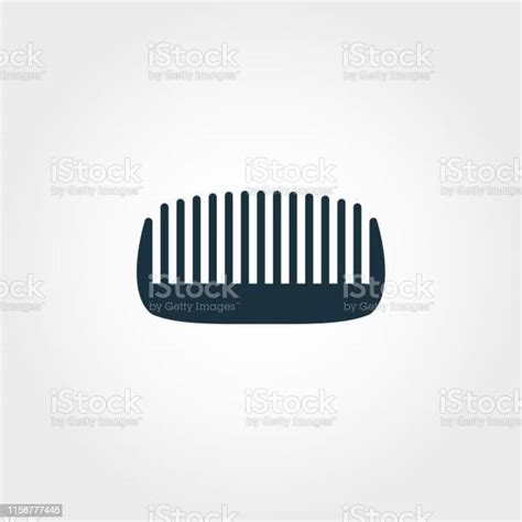 수염 빗 벡터 아이콘 기호입니다 이발소 아이콘 컬렉션에서 창조적 인 기호 컴퓨터 및 모바일을위한 채워진 평면 수염 빗 아이콘 로고에 대한 스톡 벡터 아트 및 기타 이미지