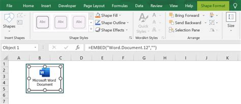 Insert Embed An Object In Excel Examples How To Do