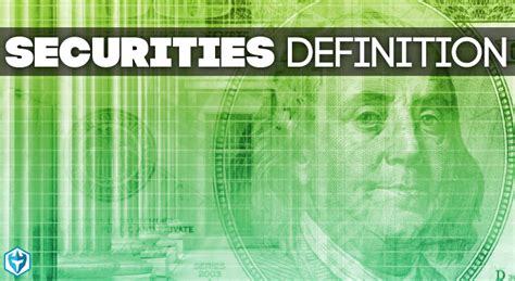 Security Definition Day Trading Terminology Warrior Trading