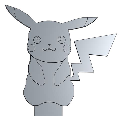 Free 3d File Pikachu Bookmark・model To Download And 3d Print・cults