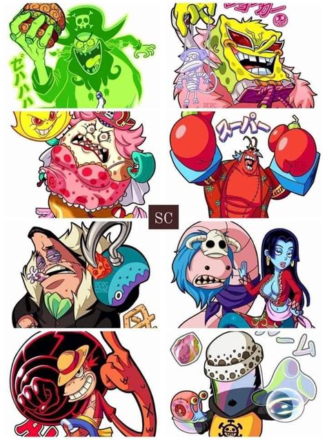 One Piece X Spongebob By Tsaiyuan On Deviantart