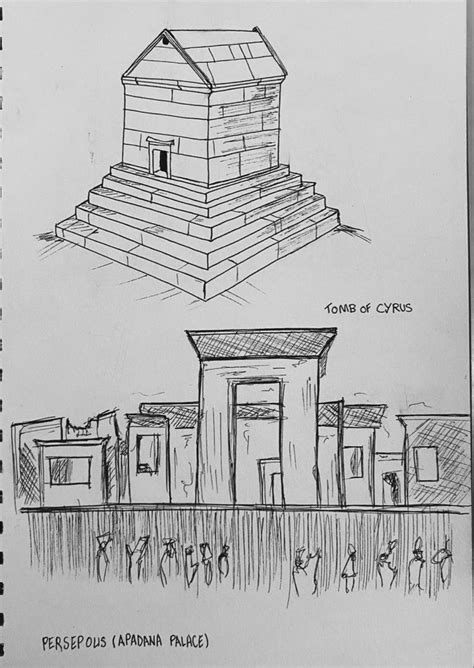 Persian Architecture Sketch Nel 2025