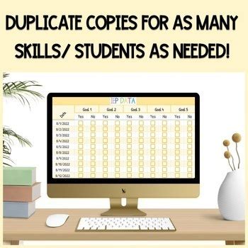 IEP Goal And Objective Digital Data Tracker With Automatic Monthly Percentages