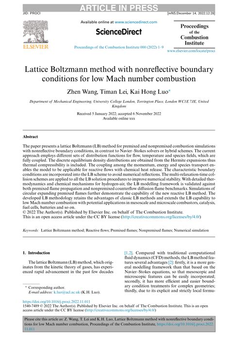 pdf lattice boltzmann method with nonreflective boundary conditions