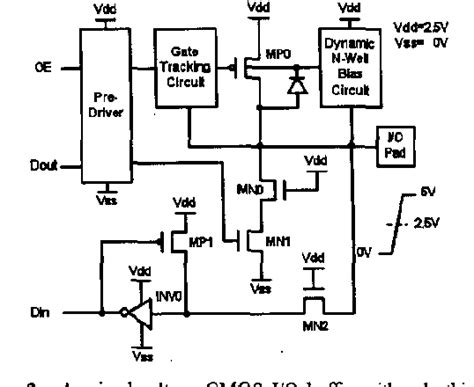 Figure 3 From Design Of 25 V5 V Mixed Voltage Cmos Io Buffer With