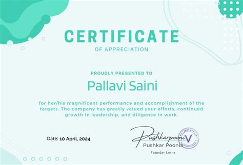 Pallavi Saini On Linkedin Achievement