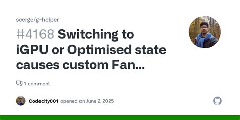 Switching To Igpu Or Optimised State Causes Custom Fan Curver To Not Apply After Swicthing Back