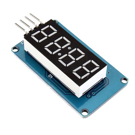 Tm1637 4 Bits Digital Led Display Module 7 Segment 0 36 Inch Anode Tube Four Serial Driver Board