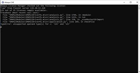 My Abaqus Explicit Job Doesnt Start Rfea