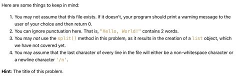 Solved Problem Read Between The Words Write A Function Chegg Com
