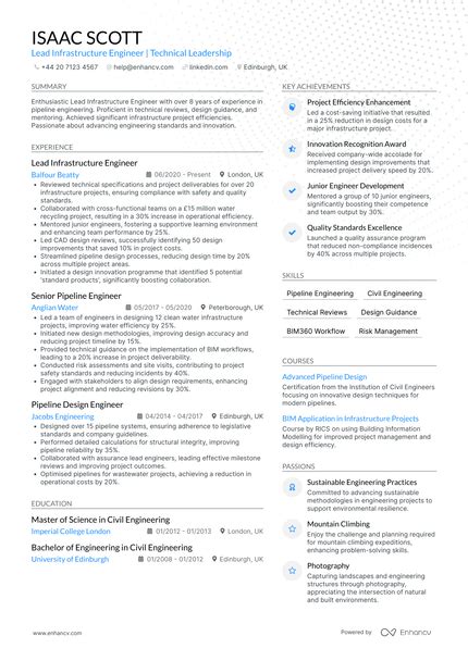 Infrastructure Engineer CV Examples Guide For