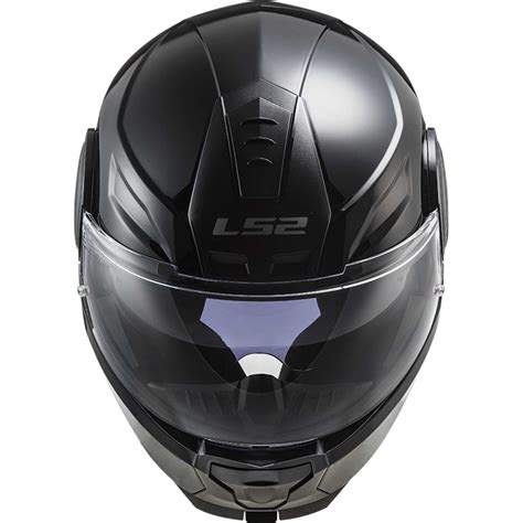 Dual Visor Motorcycle Modular Helmet Ls2 Ff902 Scope Solid Glossy Black