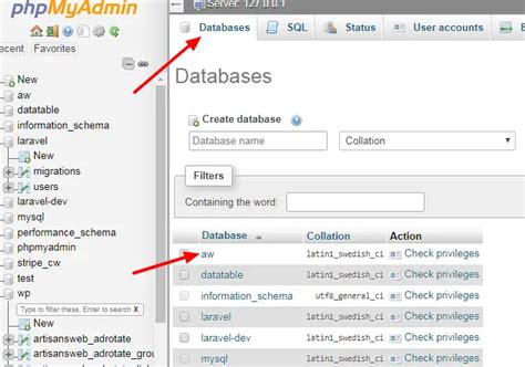 Select Database Artisans Web