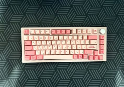 75 Custom Pink Mechanical Keyboard Computers Tech Parts Accessories Computer Keyboard On