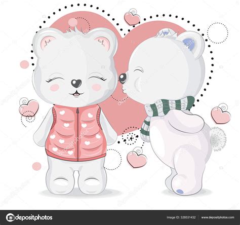 Teddy Bears In Love Stock Vector Image By ©lollitta 328531432