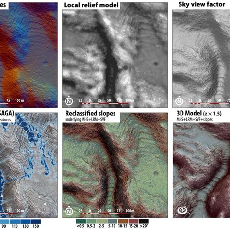 examples of lidar derived visualizations and modelling used these show