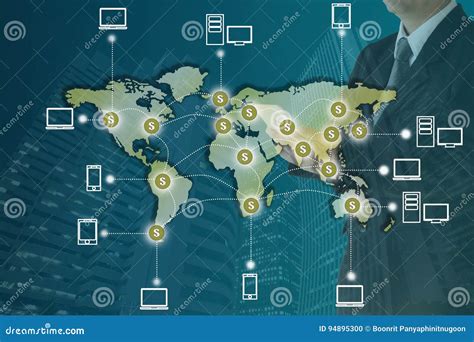 Blockchain Concept Stock Illustration Illustration Of Computer 94895300