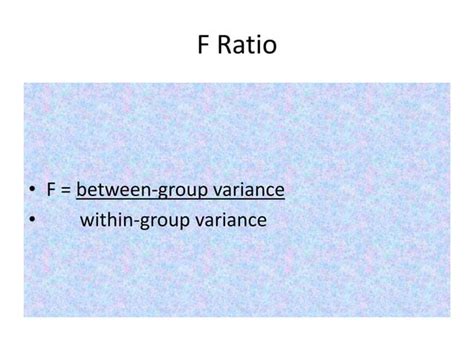 Mean Comparison Ii Variance Analysis Ppt